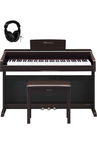 Midex PLX-190SR Dijital Piyano 88 Tuşlu Gül Ağacı Çekiç Aksiyonlu Bluetooth'lu (Kulaklık Tabure) Midex PLX-190SR Dijital Piyano 88 Tuşlu Gül Ağacı Çekiç Aksiyonlu Bluetooth'lu (Kulaklık Tabure)