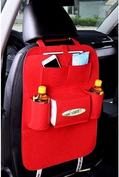 Giftmatik Center Araç Koltuk Arkası Koruyucu Kılıf Organizer 7 Cepli - Kırmızı Giftmatik Center Araç Koltuk Arkası Koruyucu Kılıf Organizer 7 Cepli - Kırmızı