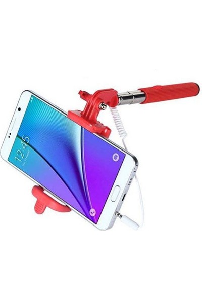 Eiroo Universal Kırmızı Selfie Çubuğu
