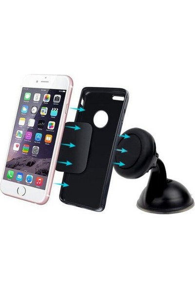 Eiroo Vantuzlu Manyetik Telefon Tutucu Eiroo Vantuzlu Manyetik Telefon Tutucu