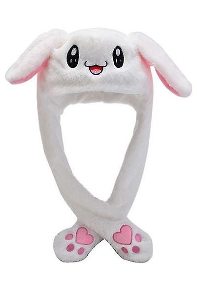 Generic Tavşan Şapka Kulak Hareketli Atlama Şapka Komik Tavşan Peluş Şapka Kapağı (Grup1) (Yurt Dışından)
