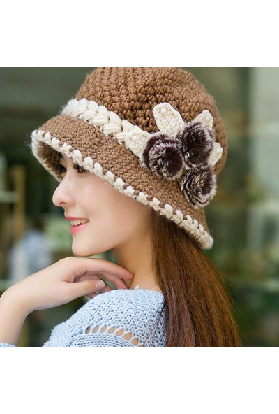 Generic Kış Sıcak Rahat Güzel Yün Tığ Örme Çiçekler Dekore Kulakları Şapkalar (Haki) (Yurt Dışından) Generic Kış Sıcak Rahat Güzel Yün Tığ Örme Çiçekler Dekore Kulakları Şapkalar (Haki) (Yurt Dışından)