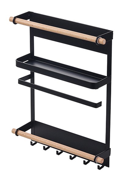 Generic Mıknatıs Buzdolabı Raf Kağıt Havlu Rulo Tutucu Manyetik Depolama Raf Baharat Asmak Raf Dekoratif Metal Raf Mutfak Organizatör Satış | Depolama Tutucular ve Amp;raflar (Yurt Dışından)