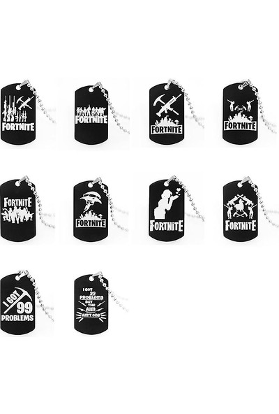 Generic Fortnite Dogtag Kolye (Siyah) (Yurt Dışından) Generic Fortnite Dogtag Kolye (Siyah) (Yurt Dışından)
