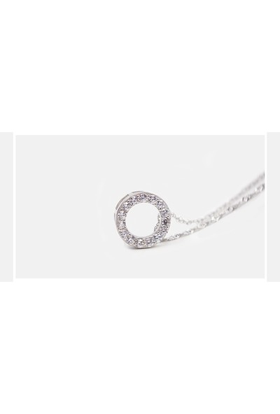 Sterling Gümüş Kolye Zincir ile Basit Moda Kristal Kadınlar Takı Daire Yuvarlak Hollow Kolye Hediye 1.2 cm | Sterling Gümüş Kolye Zincir ile Basit Moda Kristal Kadınlar Takı Daire Yuvarlak Hollow Kolye Hediye 1.2 cm |