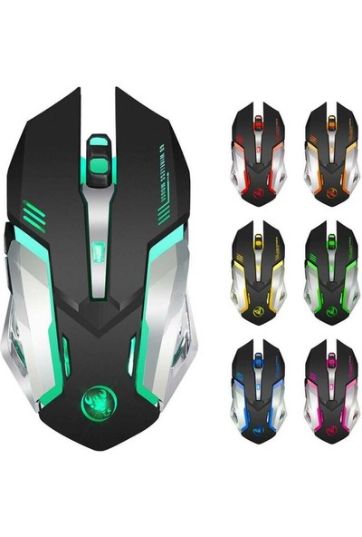 Hxsj M10 Şarj Edilebilir 2.4 Ghz Kablosuz Oyun Fare USB Alıcısı Aydınlatmalı Fareler Hxsj M10 Şarj Edilebilir 2.4 Ghz Kablosuz Oyun Fare USB Alıcısı Aydınlatmalı Fareler