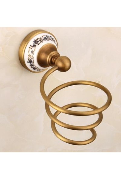 Generic Bronz Banyo Aksesuarları Donanım Seti Antika Saç Kurutma Makinesi Raf Ceket Havlu Raf Demiryolu Bar Duş Sabunluk Tutucu Tuvalet Fırçası | Banyo Donanım Setleri (Yurt Dışından)