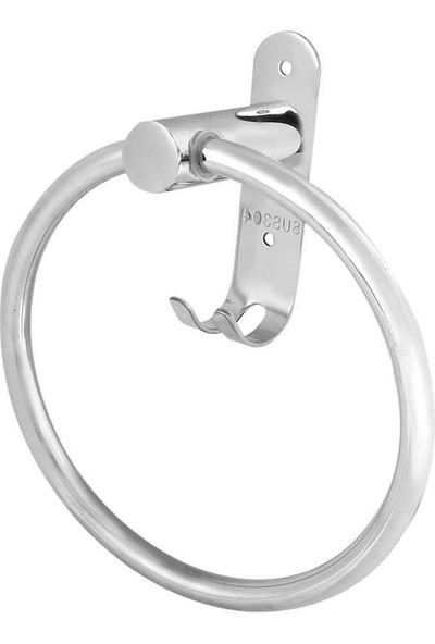 Sanlindou Halka Şeklinde Metal Havlu Askısı - Gümüş (Yurt Dışından)