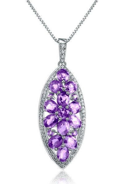 Generic 1.24CT Doğal Romantik Ametist Gemstones Güzel Takı Gerçek Kadınlar Için Gerçek 925 Ayar Gümüş Kolye Kolye Düğün | Kolye (Yurt Dışından) Generic 1.24CT Doğal Romantik Ametist Gemstones Güzel Takı Gerçek Kadınlar Için Gerçek 925 Ayar Gümüş Kolye Kolye Düğün | Kolye (Yurt Dışından)