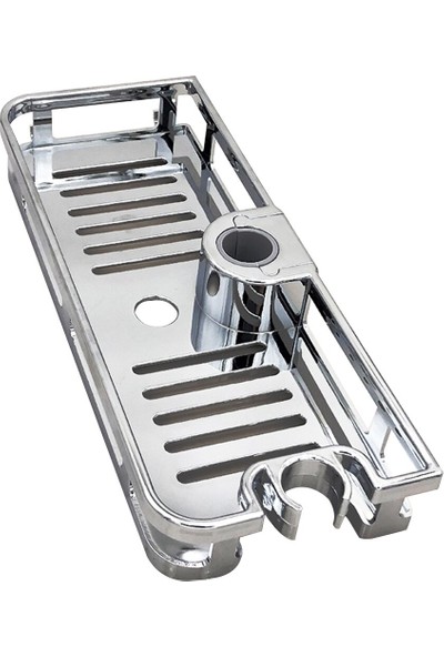 Generic Banyo Tepsi Standı Depolama Raf Organizatör Anti Bakteriler Işlevli Dikdörtgen Duş Raf Kaldırma Çubuk Sondaj Çıkarılabilir | Banyo Rafları (Yurt Dışından)