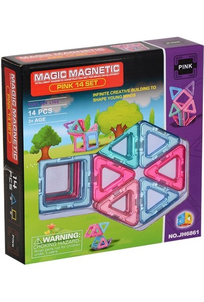 Bernam Kızılkaya, Manyetik 14 Parça Kare Üçgen Pink Set Bernam Kızılkaya, Manyetik 14 Parça Kare Üçgen Pink Set