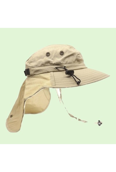 Buğday Rengi Ayarlanabilir Özellikli Outdoor Bahçe - Safari Şapkası