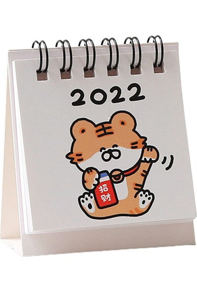 Farfi Baskılı Masa Takvimi - Beyaz (Yurt Dışından)