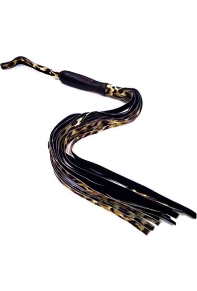 Fantazi Leopar Deri Kırbaç
