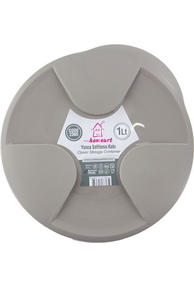 Çankaya Plastik Yonca Yuvarlak Saklama Kabı 1lt