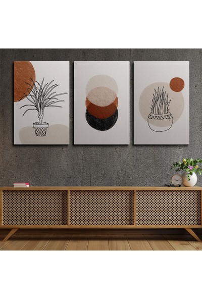 Kanvas Duvar Tablosu 3 Lü Canvas Duvar Seti