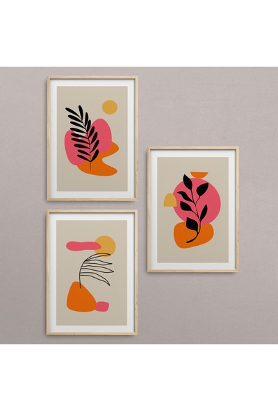 Home Pack Çerçeveli 3 Parça Tablo Seti