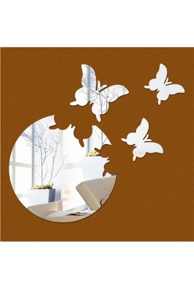 İmpivo Kelebek Aynalı Dekoratif Tablo