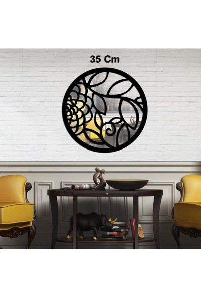 İmpivo Ahşap Aynalı Duvar Dekoru