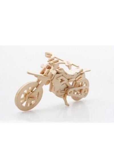 Go İthalat 3D Ahşap Puzzle - Motosiklet