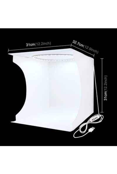 Puluz PU5030 Photo Box LED Işıklı Ürün Çekim Çadırı 30 x 30 cm Puluz PU5030 Photo Box LED Işıklı Ürün Çekim Çadırı 30 x 30 cm
