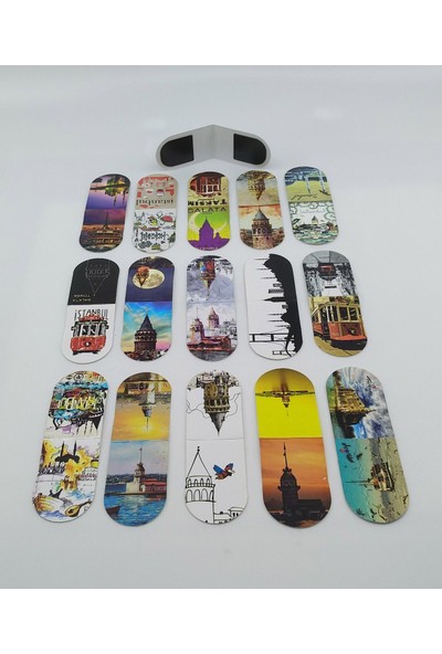 Giftsturkiye Kitap Ayracı Içi Mıknatıslı Ufak Ebat Istanbul 15 Adet
