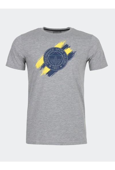 Fenerium Erkek Tribün Fırça Logo T-Shirt