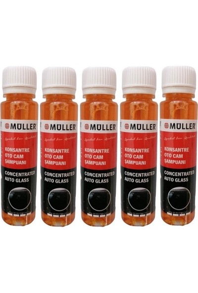 Müller Konsantre Cam Suyu Şampuanı Parfümlü 32 ml 5 Adet
