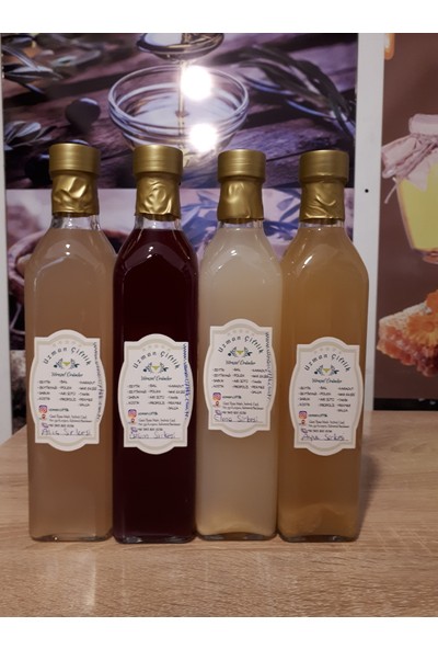 Uzman Çiftlik Organik Elma-Alıç-Üzüm-Ayva Sirkesi