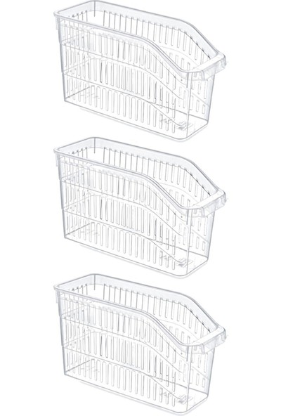 Safestore 3 Adet Buzdolabı Içi Şeffaf-Beyaz Sebze Meyve Düzenleyici Organizer Safestore 3 Adet Buzdolabı Içi Şeffaf-Beyaz Sebze Meyve Düzenleyici Organizer