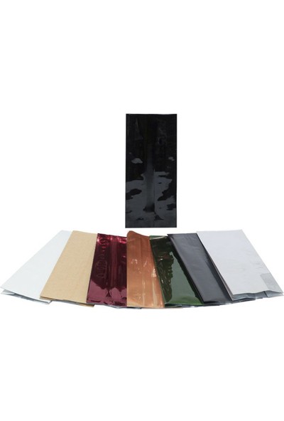 Yan Körüklü Torba Siyah Alüminyum 10X25X6 cm