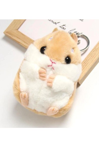 Nettenevime Latte Hamster Anahtarlık Çanta Süsü Peluş Anahtarlık
