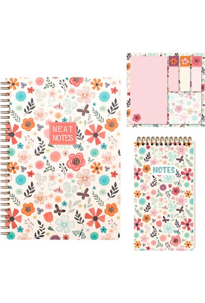 Keskin Color Büyük Çalışma Seti 3'lü - Flora