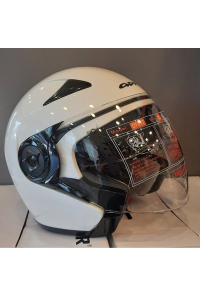 Gdr Ff 617 Beyaz Açık Motosiklet Kaskı Gdr Ff 617 Beyaz Açık Motosiklet Kaskı