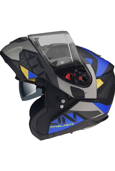 mt Atom Sv W17  A2 Çene Açilir Motosiklet Kaski