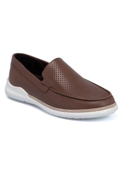 Tergan Kahverengi Deri Erkek Ayakkabı 55087B90