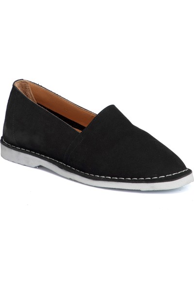 Siyah Nubuk Deri Erkek Ayakkabı 55165A64