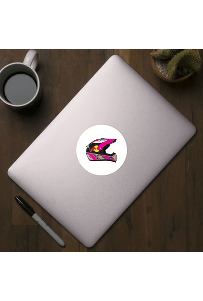 Fizello Pink Redbull's Helmet Sticker
