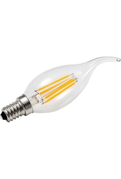 Ecolite 4W =40 W Sarı Işık Kıvrık LED Flament Klasik Şeffaf E14 Duy Mum Ampül 1 Adet Ecolite 4W =40 W Sarı Işık Kıvrık LED Flament Klasik Şeffaf E14 Duy Mum Ampül 1 Adet