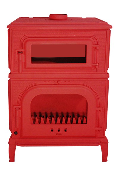 Alismarkt Lüx Optima Fırınlı Döküm Şömine (Kırmızı)