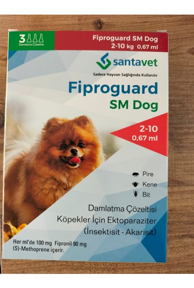 Fiproguard 2-10KG Köpekler Için Damlatma Çözeltisi 0.67 ml 3 Pipet