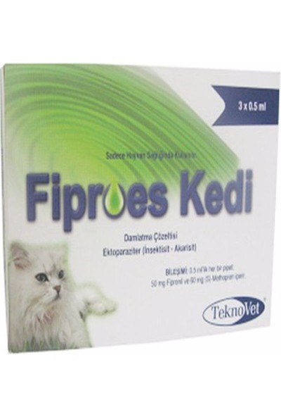Teknovet Fipro Es Kedi Damlası 0.5 ml 3 Pipet