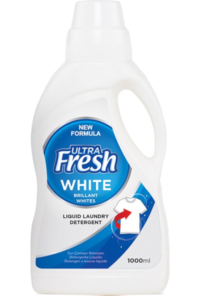 Ultra Fresh Sıvı Çamaşır Deterjanı Beyazlar 1 Lt 16 Yıkama