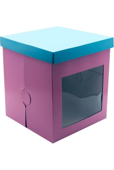 Feza Kutu 31X31X35 Pencereli Pasta Kutusu (10 Adet)