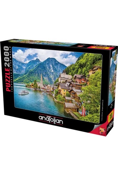 Anatolian Puzzle - Hallstatt Lake / 2000 Parça Puzzle, #3959 Puzzle Anatolian Puzzle - Hallstatt Lake / 2000 Parça Puzzle, #3959 Puzzle