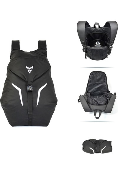 Real Me Reflektif Su Geçirmez Bisiklet Motorsiklet Kask Çantası - Siyah (Yurt Dışından) Real Me Reflektif Su Geçirmez Bisiklet Motorsiklet Kask Çantası - Siyah (Yurt Dışından)