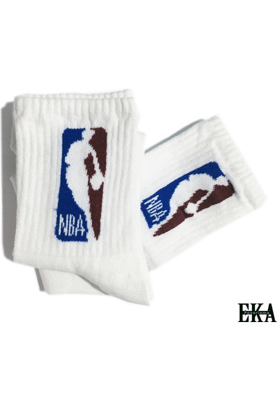 Nba Beyaz Atletik Çorap Unisex