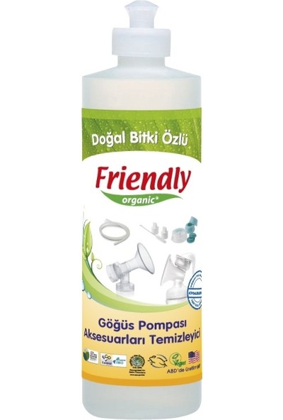 Friendly Organic Göğüs Pompası Aksesuarları Temizleyici - 473 ml Friendly Organic Göğüs Pompası Aksesuarları Temizleyici - 473 ml
