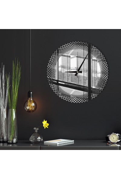 W'clock Geometrik Ayna Duvar Saati
