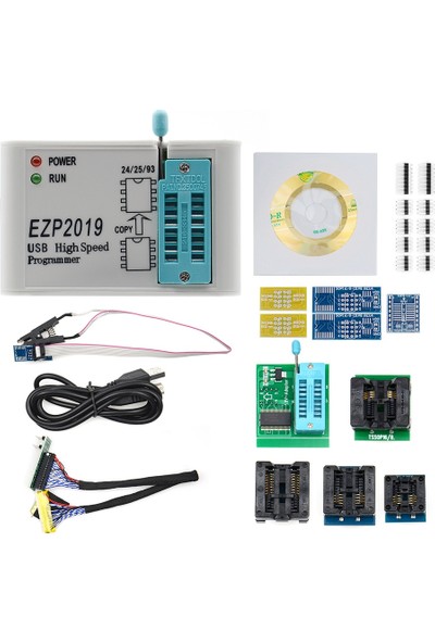 Guangdong Spirit EZP2019 USB Spı Programcısı EZP2019 24 25 93 Eeprom 25 Flash Bıos Chip + 5 Soketi Destekler Guangdong Spirit EZP2019 USB Spı Programcısı EZP2019 24 25 93 Eeprom 25 Flash Bıos Chip + 5 Soketi Destekler